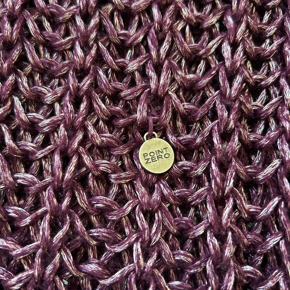 Point Zero | Accessories | Point Zero Womens Infinity Knit Scarf Purple ...